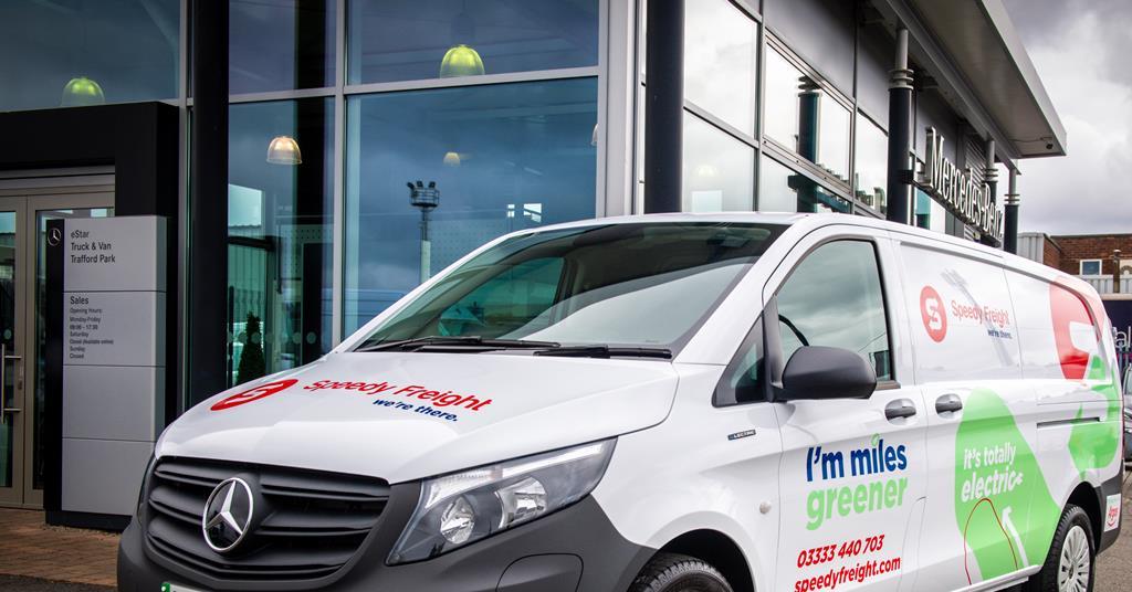Courier service Speedy Freight starts electric van programme | News ...