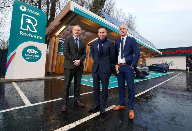 Maxol opens ultra rapid EV charging hub at Kinnegar Service Station in ...